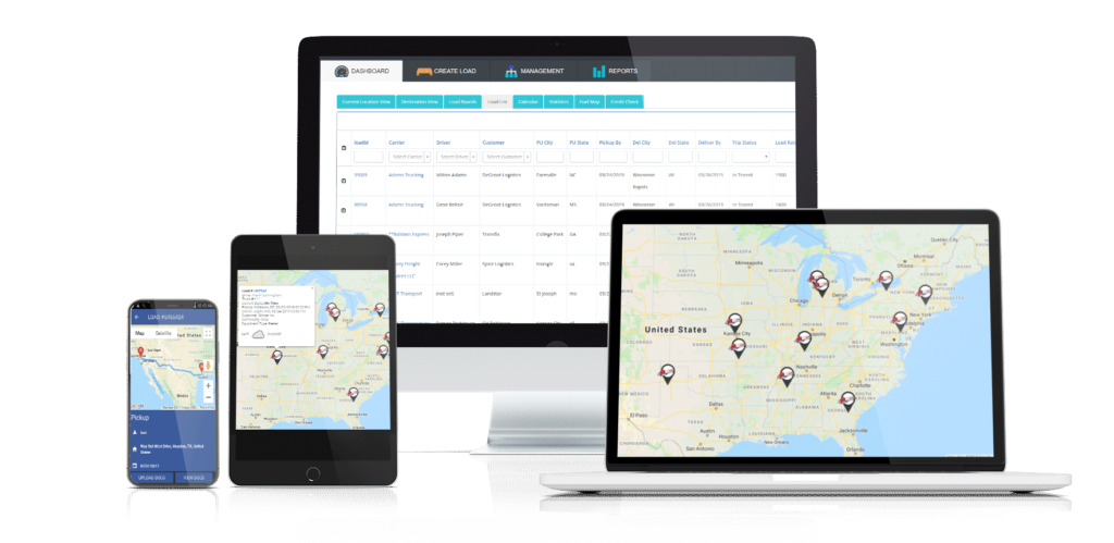 Fleet Management Trucking Cloud Software for Dispatch