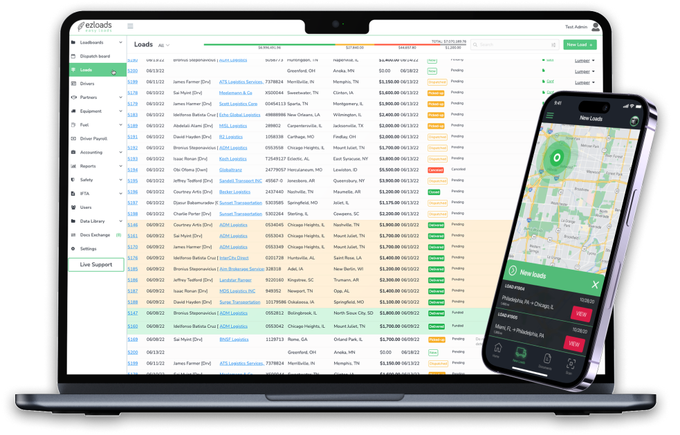 2024 Layout - Trucking Dispatch Software - Management TMS